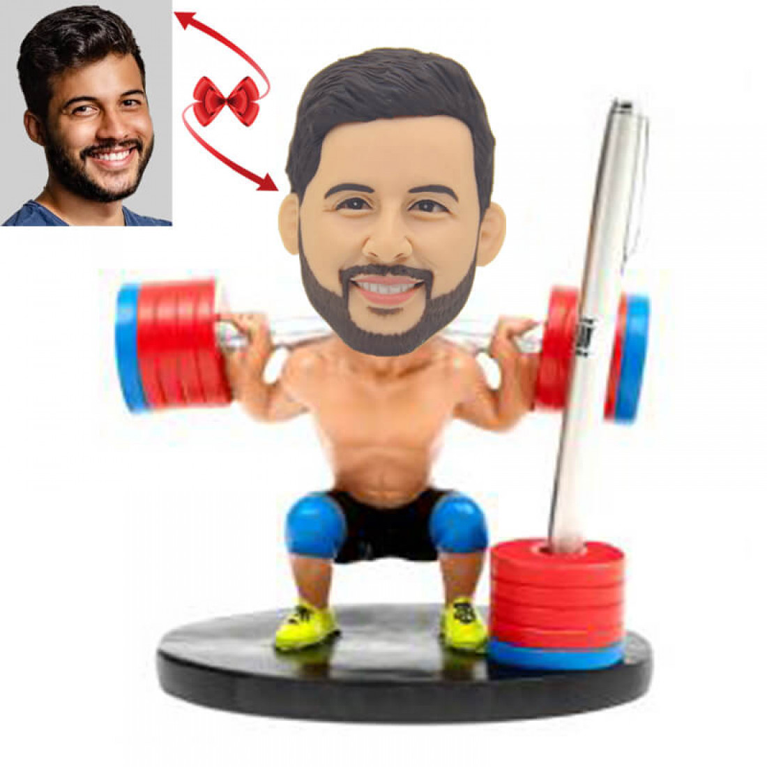 Personalized Bodybuilding Custom Bobblehead - Handcrafted Collectible