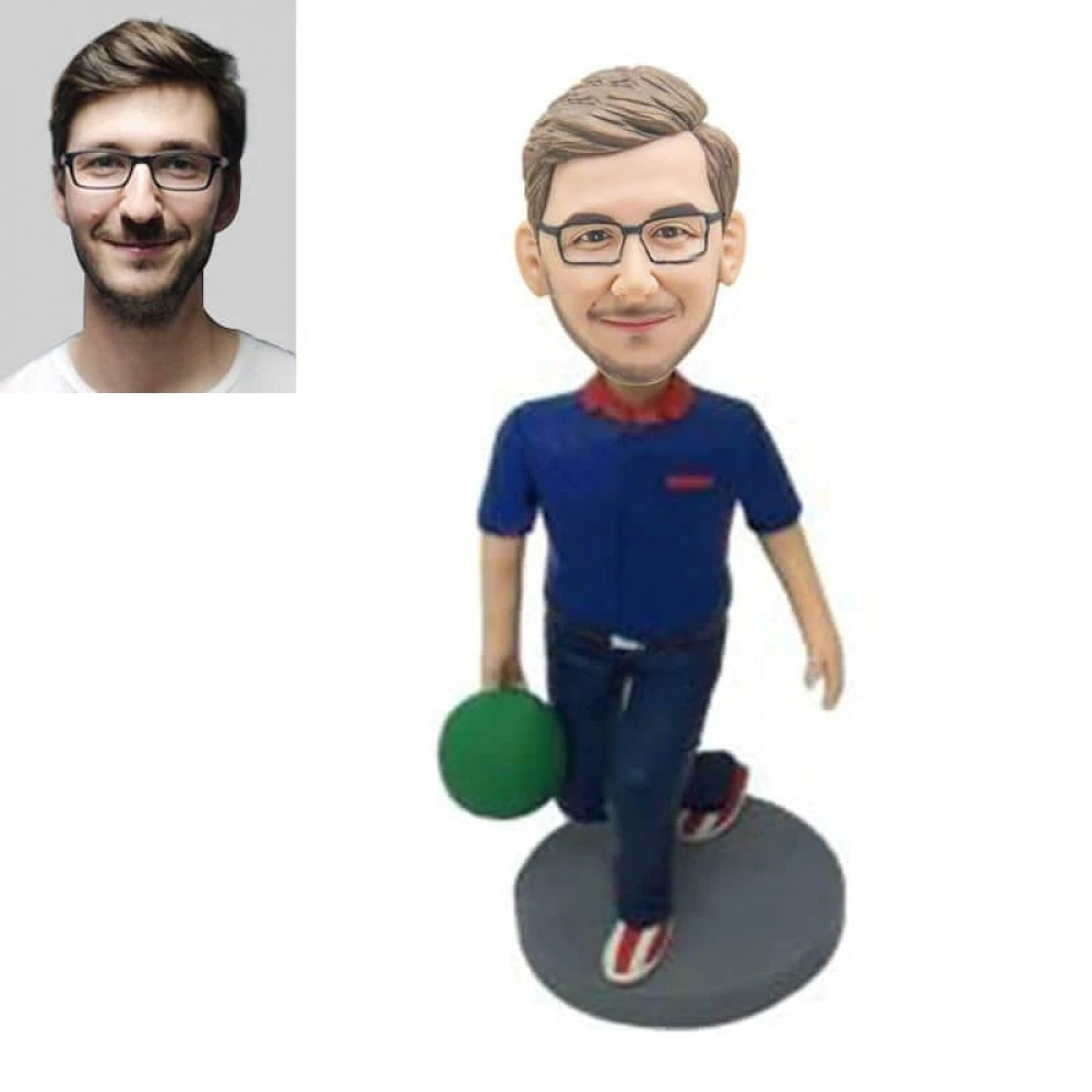 Personalized Bowling Custom Bobblehead - Handcrafted Collectible