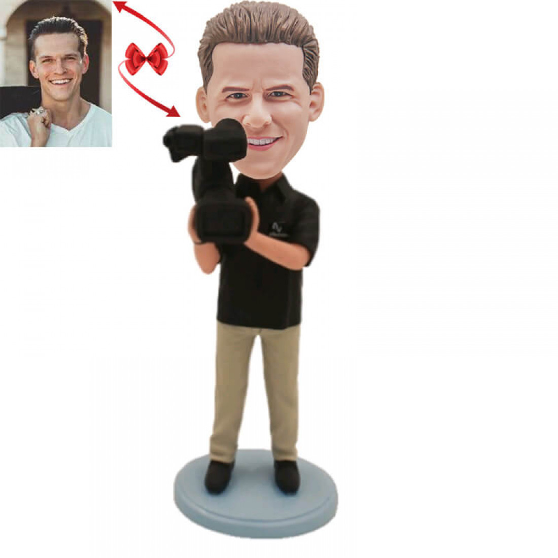Camera Man Custom Bobblehead - Personalized Gift for Photography ...