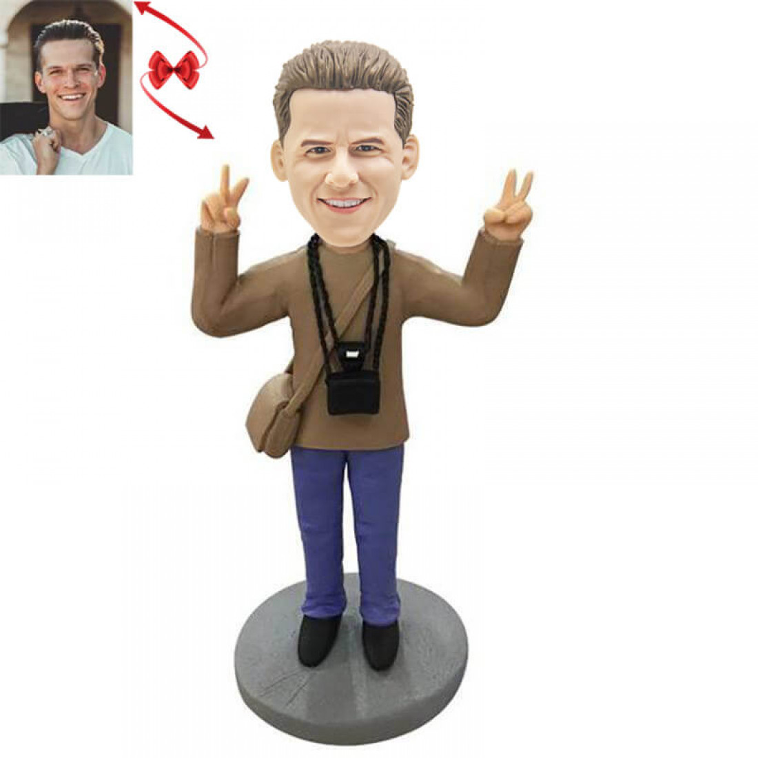 Cameraman Custom Bobblehead - Personalized Gift for Photography Enthusiasts
