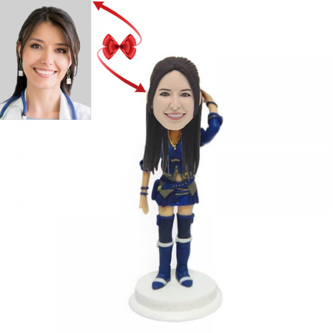 Handcrafted Custom Bobblehead - Personalized Cowgirl Western Theme ...