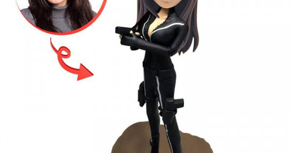 custom black widow with a gun bobblehead - custom-black-widow-with-a ...