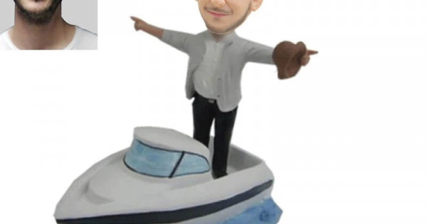 Handcrafted Custom Man in Boat Bobblehead - Perfect Gift for Nautical ...