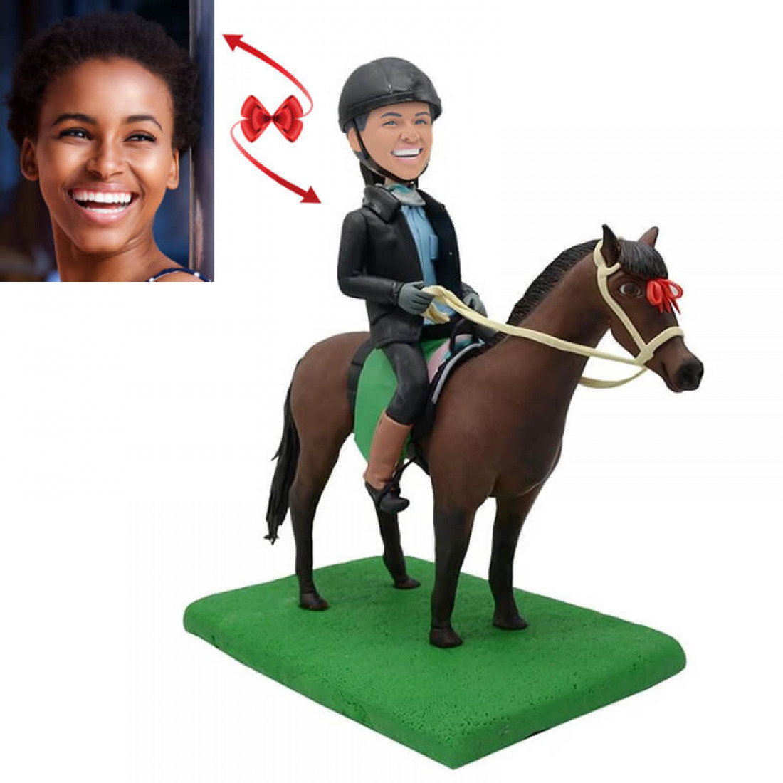Handcrafted Custom Race Horse Bobbleheads - Perfect Gift for Horse ...