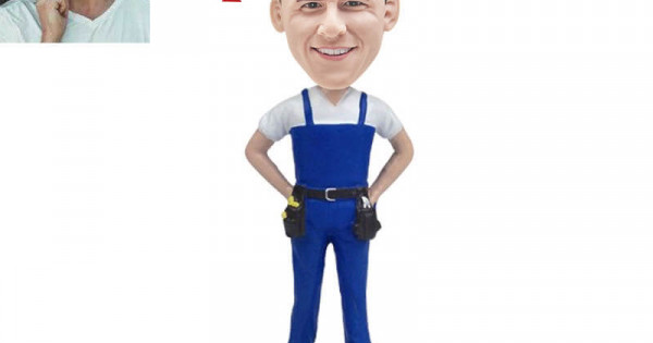 Personalized Electrician Plumber Custom Bobblehead - Customized ...