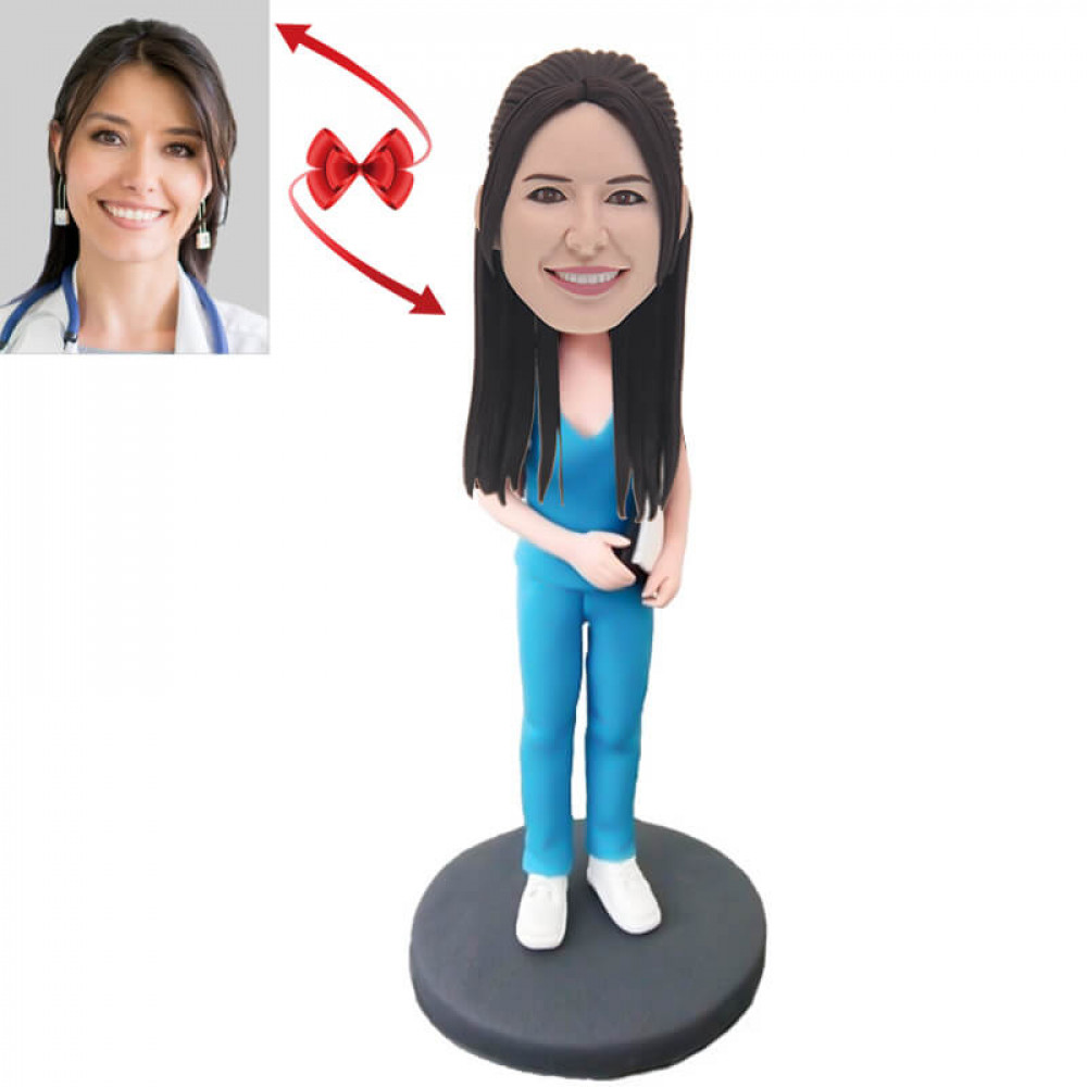 female doctor on duty custom bobblehead - female-doctor-on-duty-custom ...