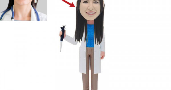 female doctor with an injection custom bobbleheads - female-doctor-with ...