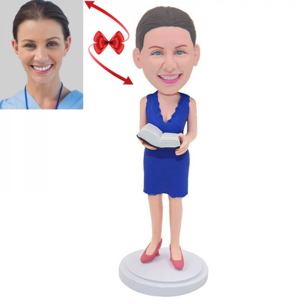 female professor custom bobblehead - female-professor-custom-bobblehead