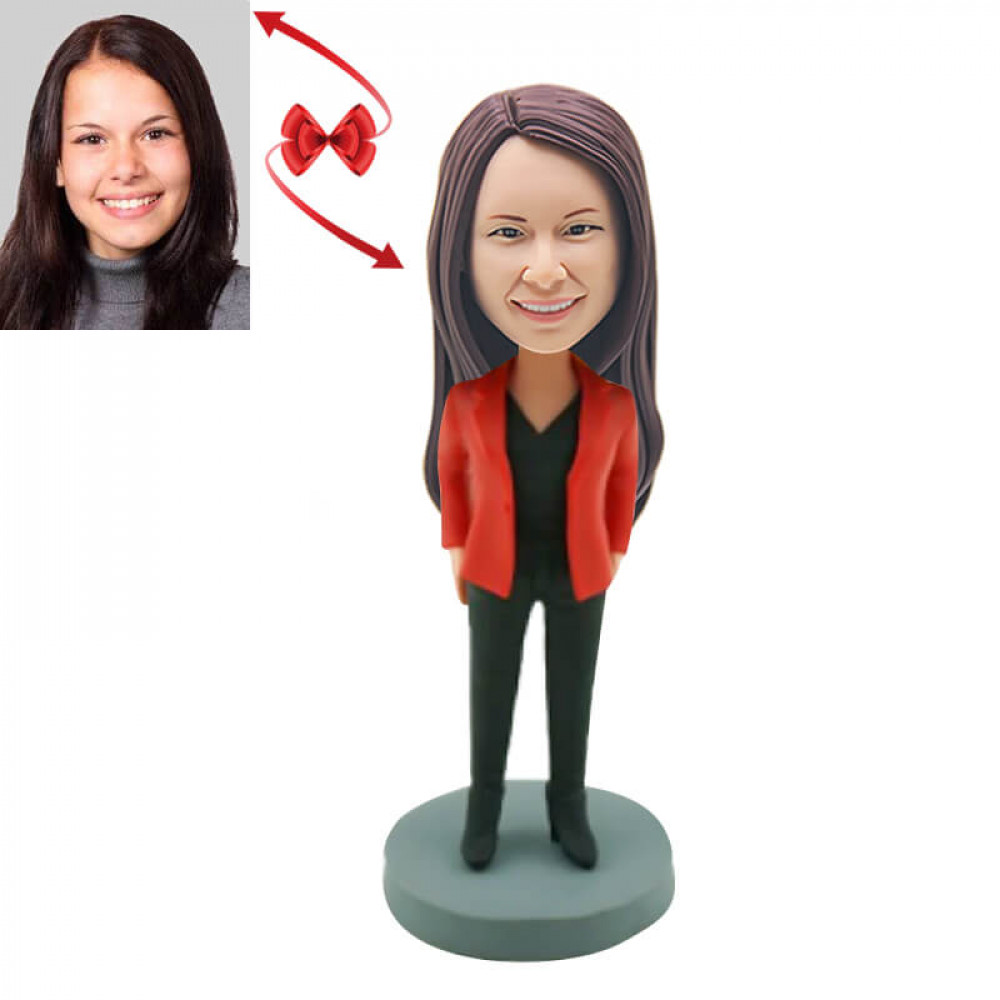 funny office lady custom bobblehead - funny-office-lady-custom-bobblehead
