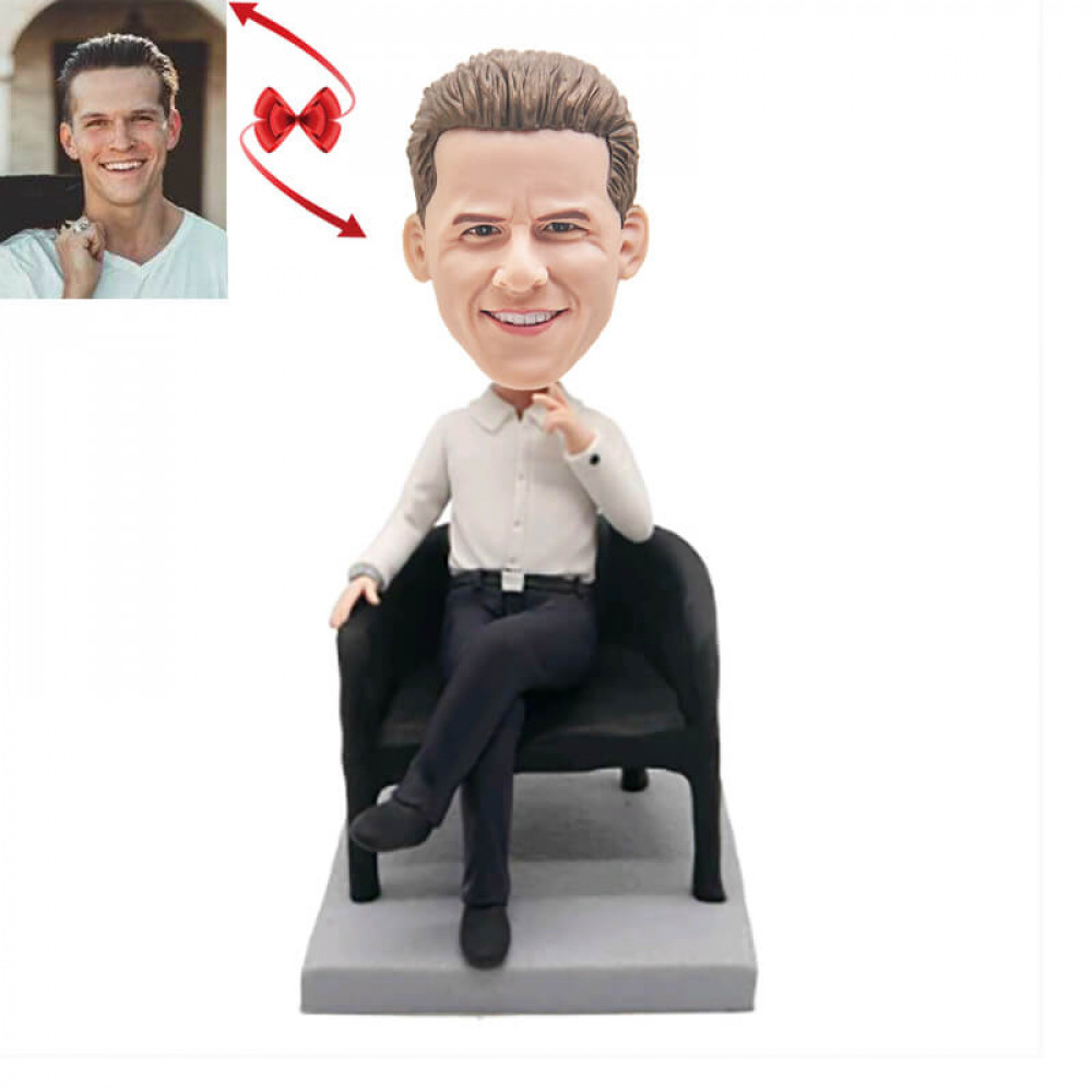 male office boss sitting in a chair custom bobblehead - male-office ...