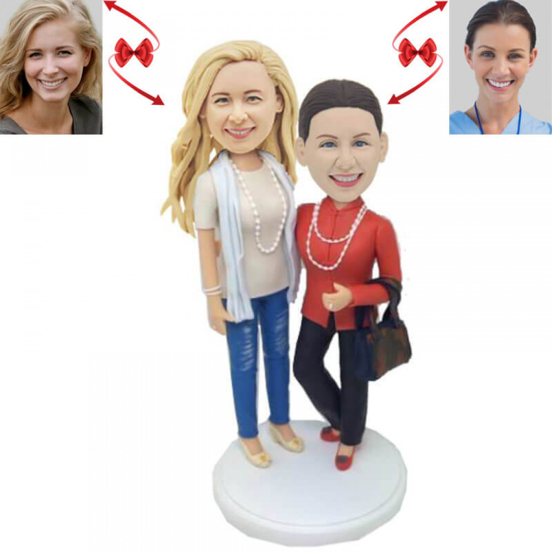 mom and daughter custom bobbleheads - mom-and-daughter-custom-bobbleheads