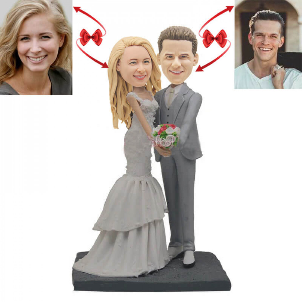 perfect wedding with flowers custom bobblehead - perfect-wedding-with ...