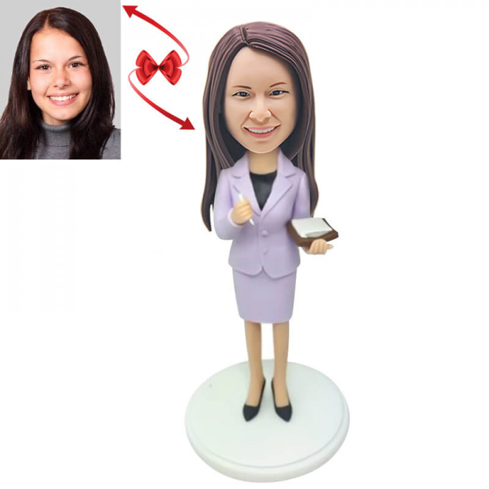purple suit office lady custom bobblehead - purple-suit-office-lady ...