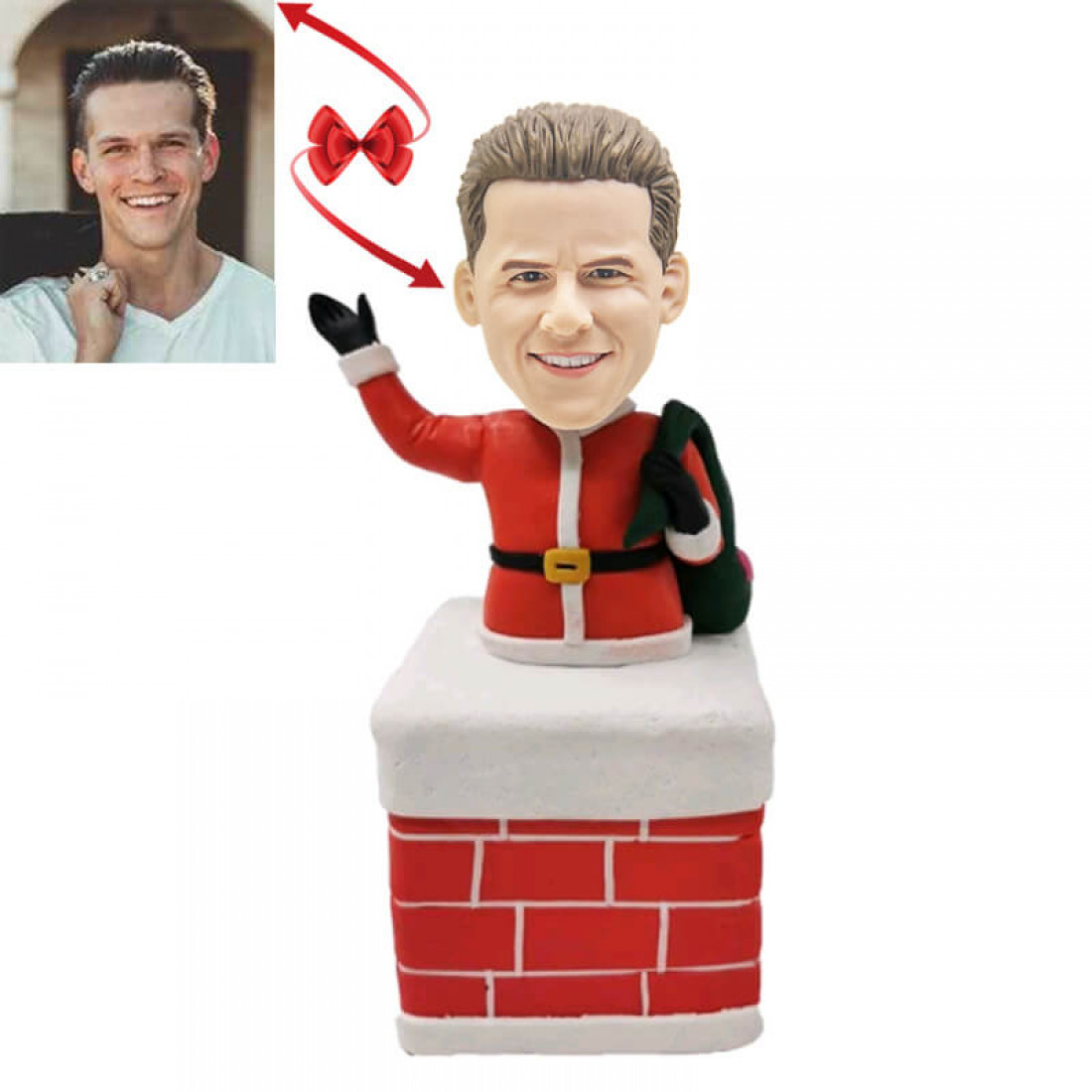santa claus santa in the chimney custom bobblehead - santa-claus-santa ...