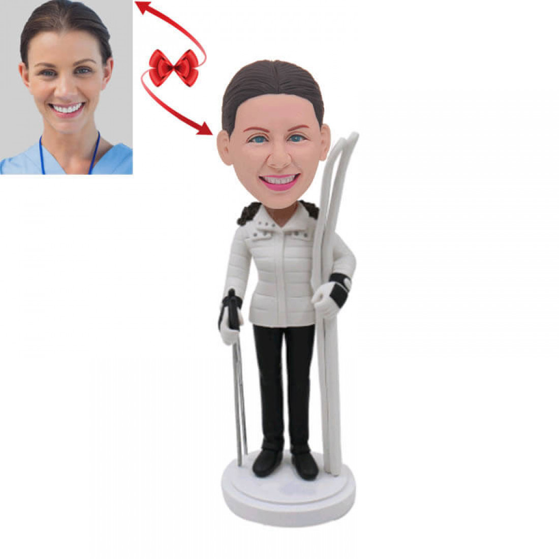 ski lovers custom bobblehead - ski-lovers-custom-bobblehead