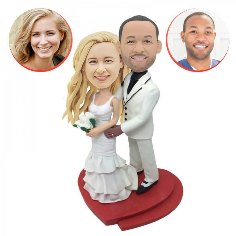 wedding cake topper custom bobbleheads - wedding-cake-topper-custom ...