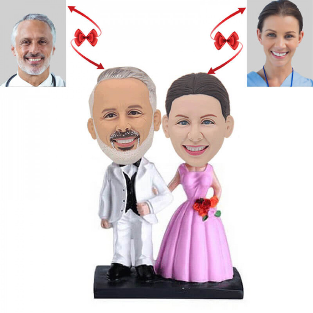 wedding couple custom bobbleheads - wedding-couple-custom-bobbleheads