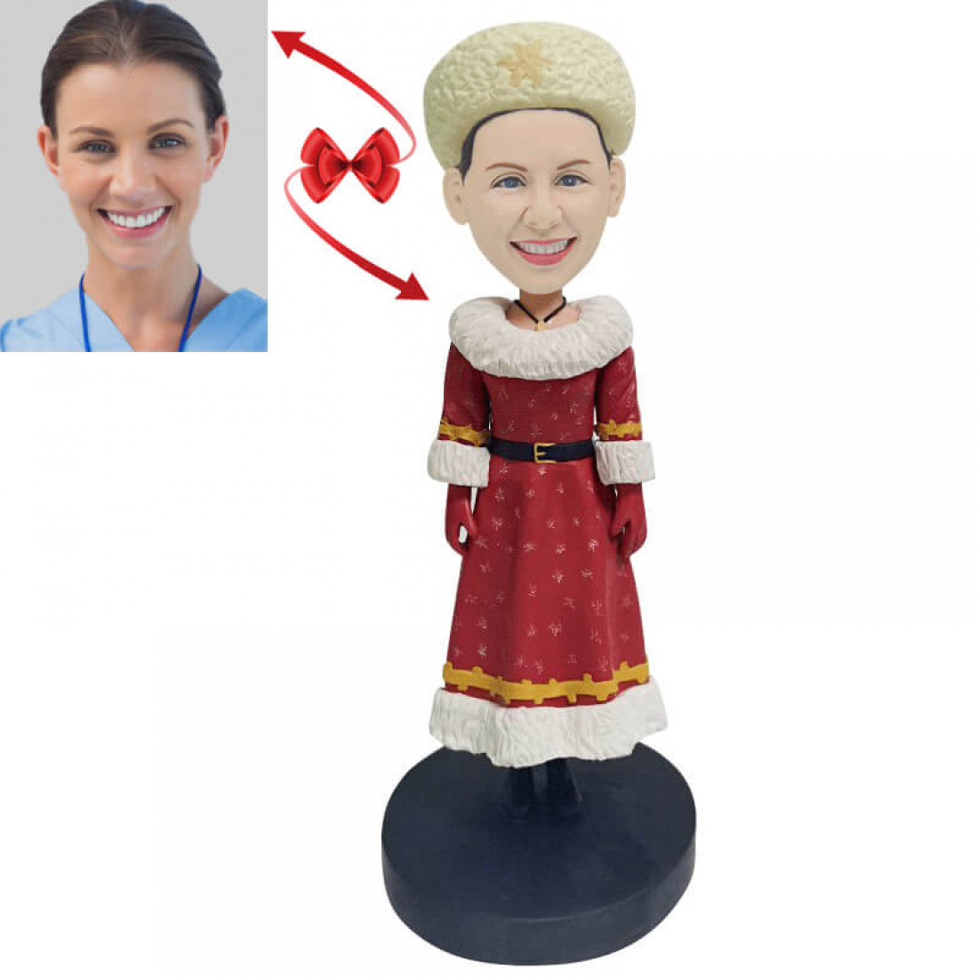 women in christmas clothes custom bobblehead - women-in-christmas ...